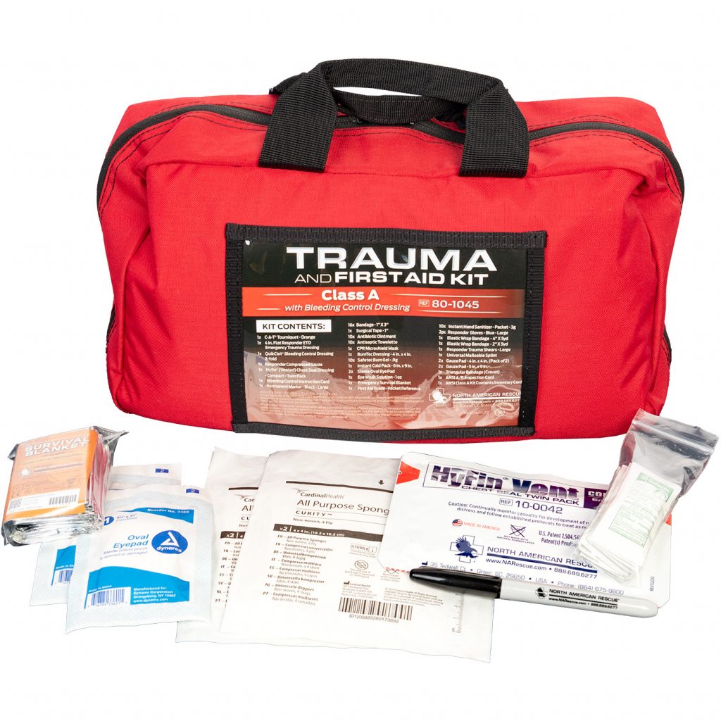 Trauma And First Aid Kit - Class A With Bleeding Control Dressing ...