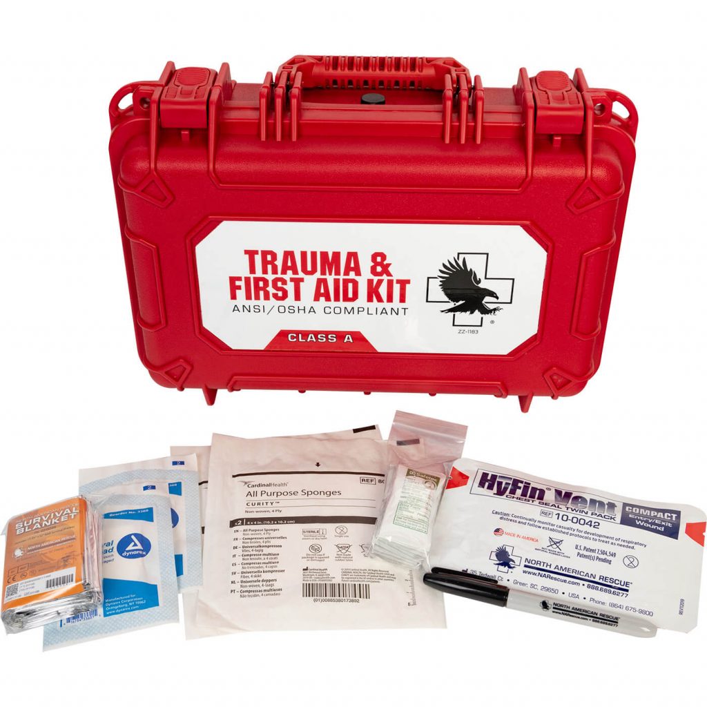 Trauma And First Aid Kit Hard Case - Class A With Bleeding Control ...